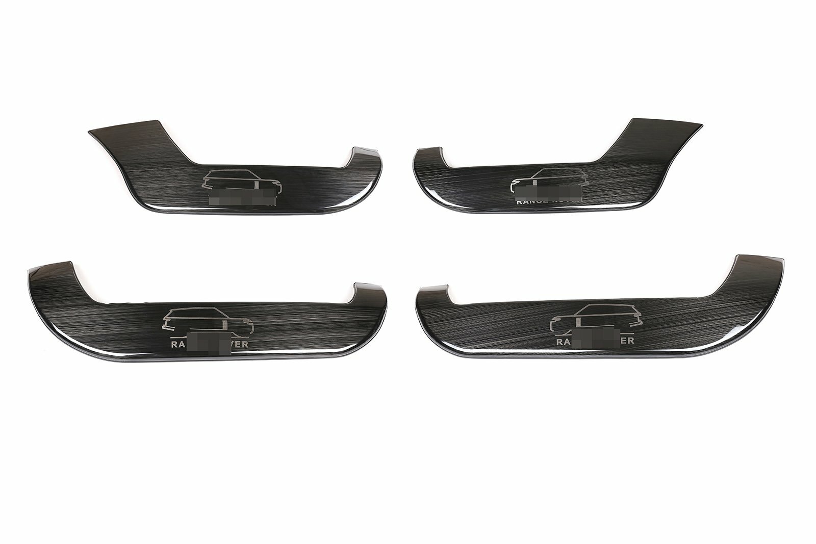 Black Steel Inner Door Anti-kick Panel Trim For Land Rover Range Rover ...