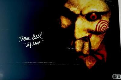 TOBIN BELL SIGNED 11X17 METALLIC PHOTO SAW JIGSAW POSTER HORROR ...