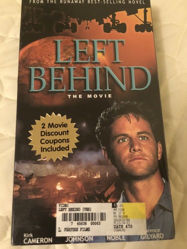Left Behind - The Movie VHS Tape NEW Kirk Cameron, Chelsea Noble ...