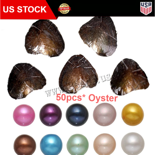 10pcs 7-8mm Holiday Gift Natural Akoya Pearl Oysters Real|Freshwater ...