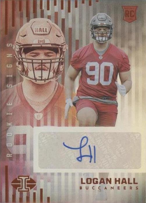 2022 Panini Illusions - Rookie Signs Logan Hall #RS-LH Orange (AU, RC ...