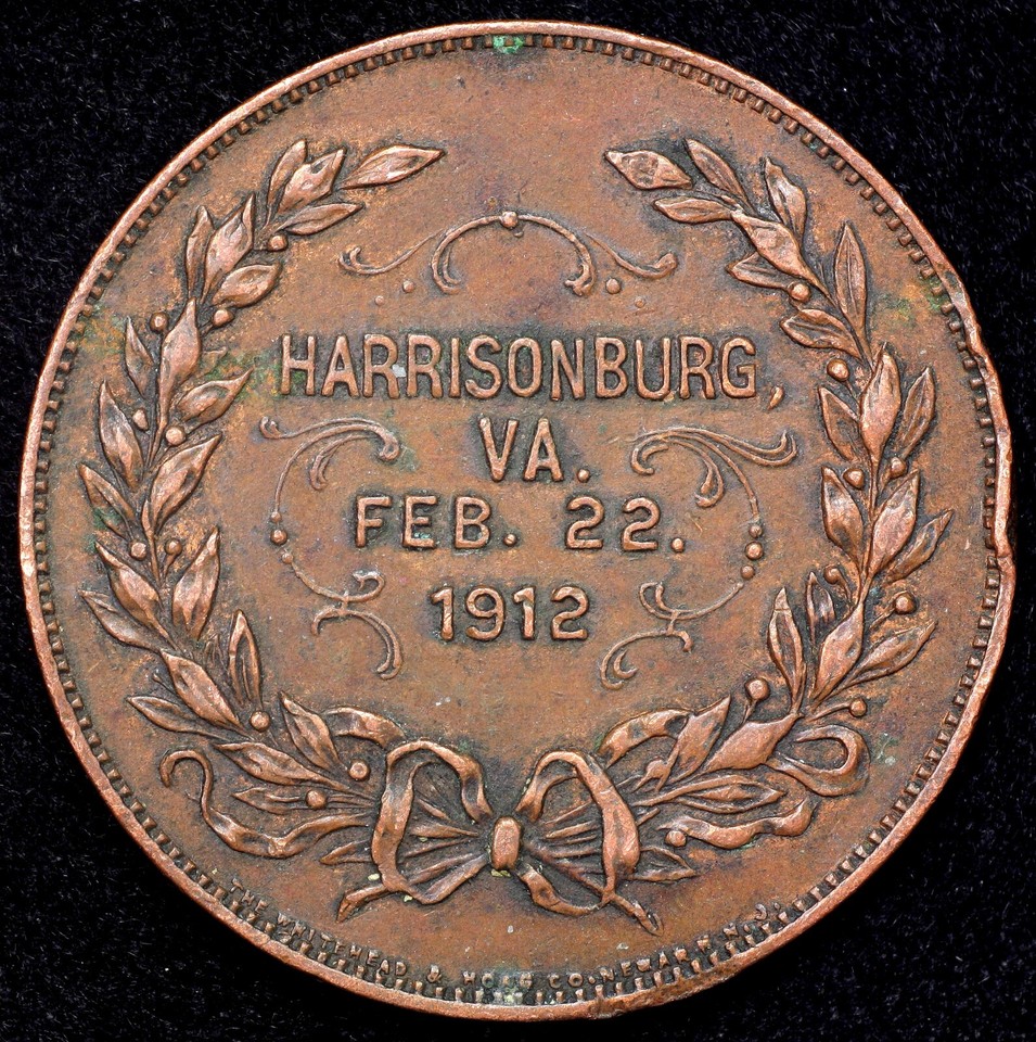 1912 Harrisonburg, Virginia Waterman School Whitehead & Hoag Co. Medal ...