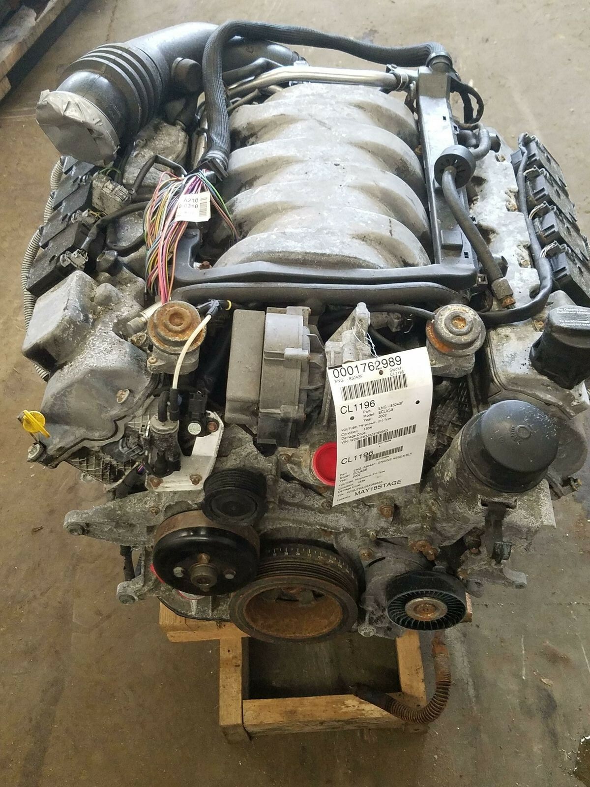 2002 MERCEDES E430 (AWD) ENGINE MOTOR 133,859 MILES NO CORE CHARGE | eBay