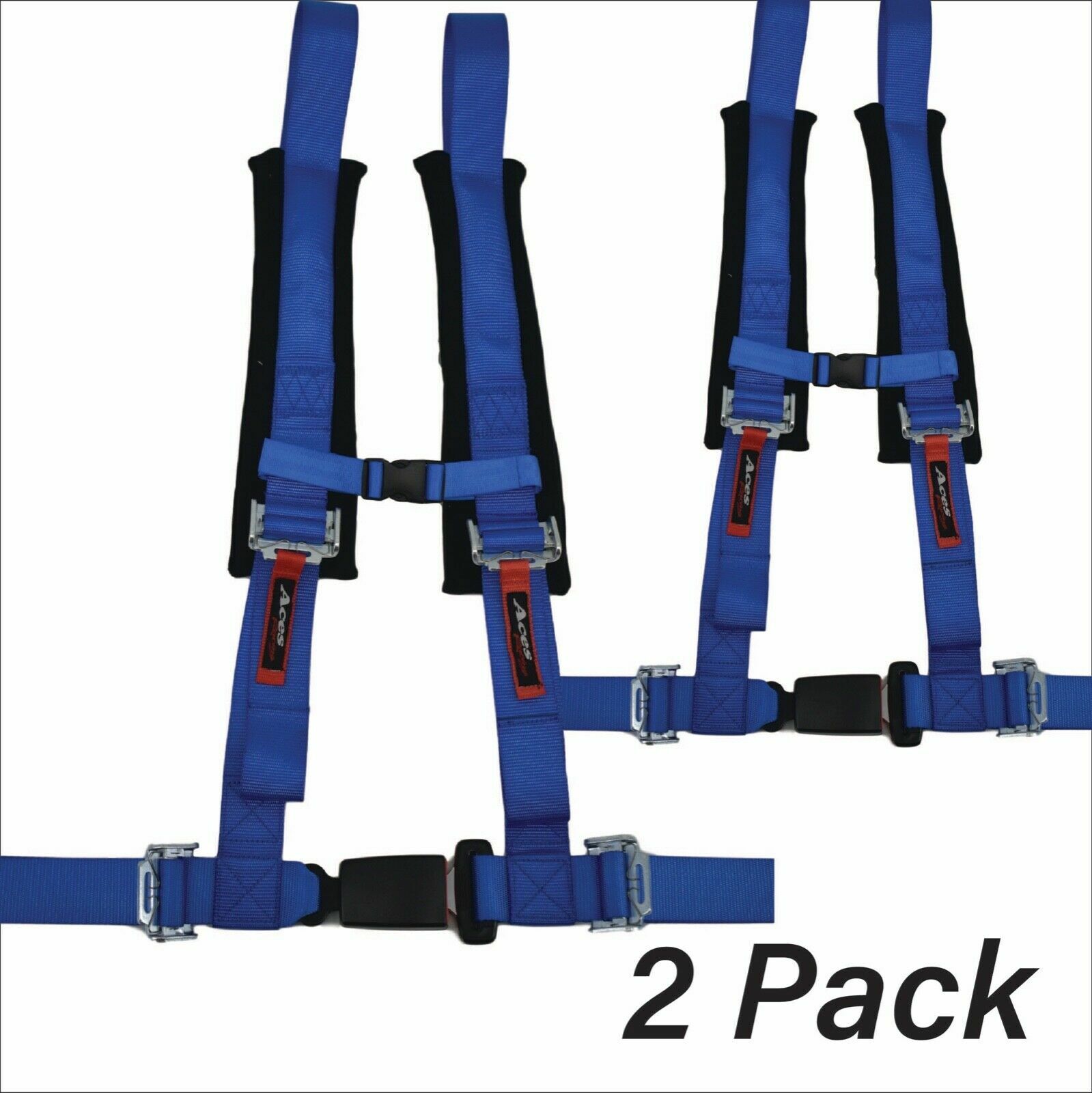 Pair of Blue 4 Point Harnesses-EZ Buckle | eBay