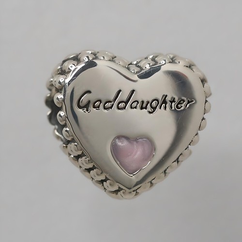 Genuine Pandora Goddaughter Heart Charm 799147C01 | eBay