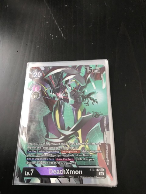 Digimon CCG DeathXmon BT9-112 Regular Secret Rare for sale online | eBay