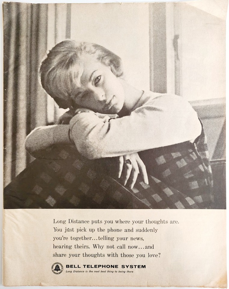 1963 Bell Telephone Systems AT&T Advertisement Communication Utility ...