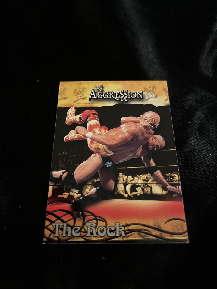 2003 Fleer WWF WWE HULK HOGAN The ROCK Aggression Card #71 WRESTLEMANIA ...