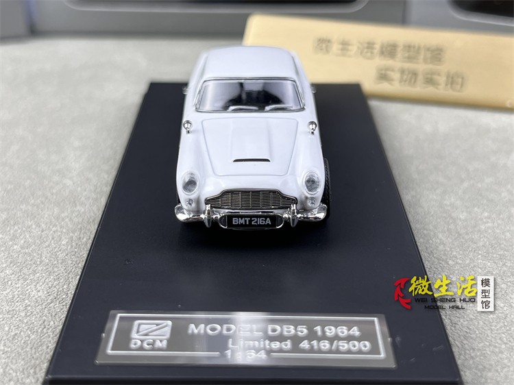 1:64 Aston Martin DB5 White James Bond Style w/Figure Collectible | eBay