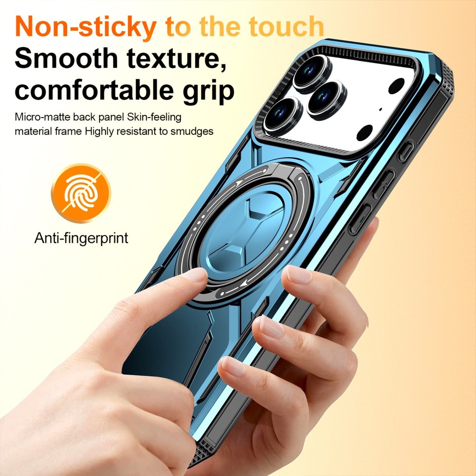 For iPhone 17 Pro Max 16 15 14 13 12 Magnetic Lock Shockproof Case w ...