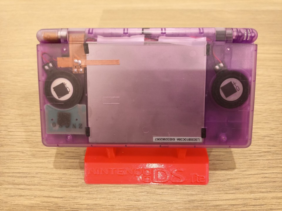 Nintendo DS Lite Transparent Clear Atomic Purple Handheld System with ...