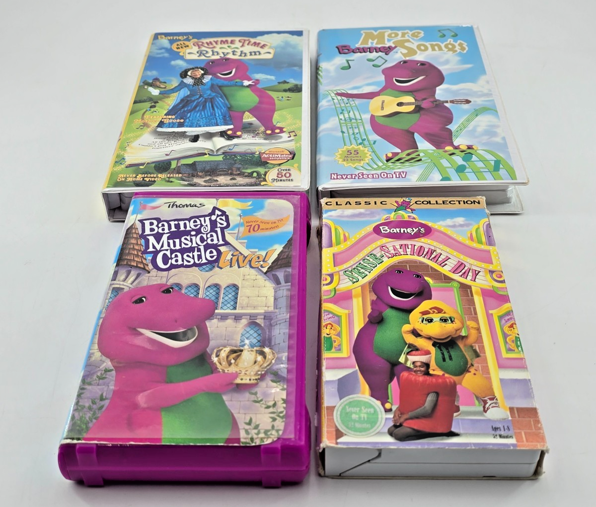 Vintage Barney VHS Video Tape Lot of 4 | Classic Collection | Songs ...