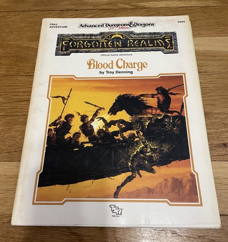 Advanced Dungeons & Dragons Blood Charge w/map Forgotten Realms ...