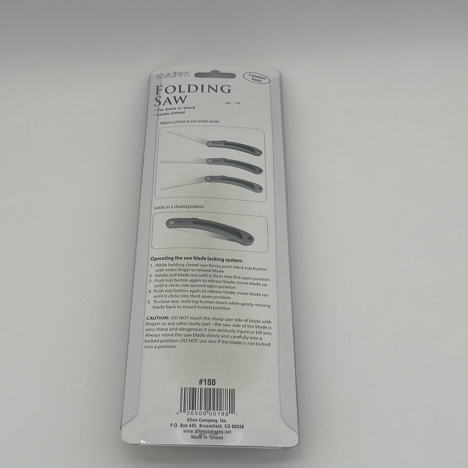Allen Folding Saw 3 Blade Position NEW! Bone Or Wood Limb Saw | eBay