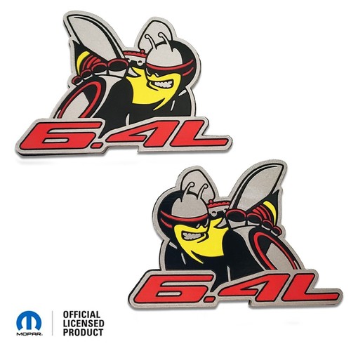 Mopar Licensed Scat Pack Bee 6.4L Acrylic Fender Badge Emblem Logo 2PC ...