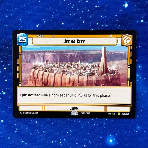 Jedha City Rare BASE Planet Star Wars Unlimited SWU Card SOR #028 ...