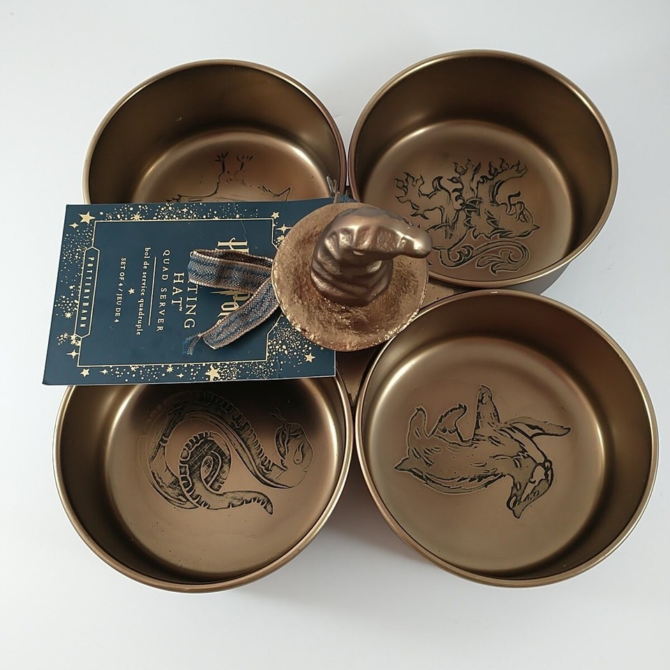 Harry Potter Sorting Hat Quad Server Snack Bowl By PotteryBarn | eBay