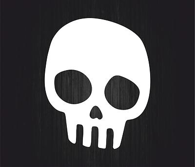 Halloween Car Sticker White Skull Head | eBay