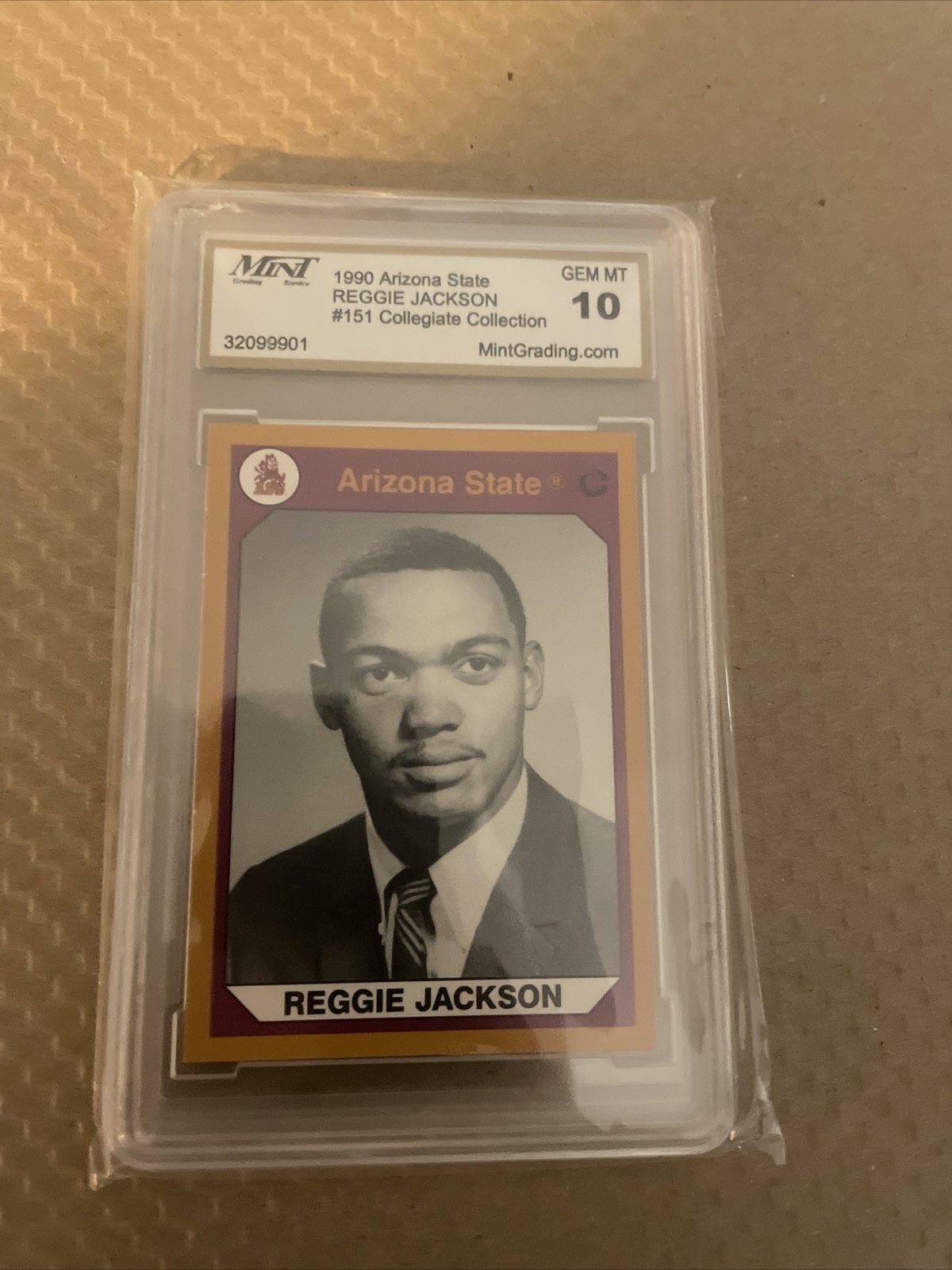 1990 COLLEGIATE COLLECTION #151 REGGIE JACKSON Mint GEM MT GRADED 10 ...