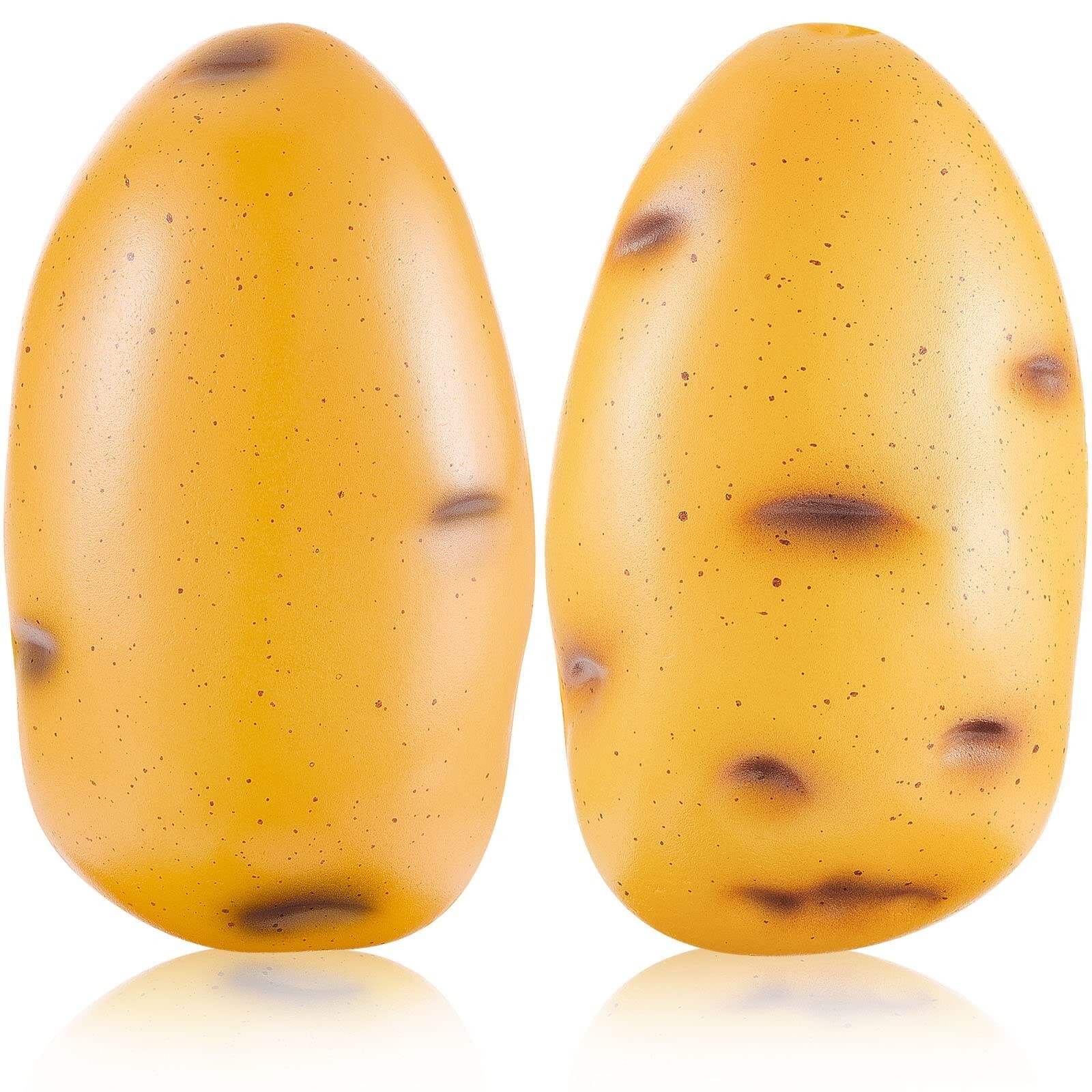 Charniol 2 Pieces Potato Stress Toy Funny Stress Toys PU Fake Potato ...