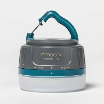 Embark Small Lantern 5 Light Modes Water Rst. IPX4 4Hour Run Time 40 Ft ...