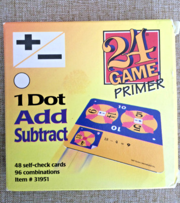 MATH 24 GAME PRIMER ADD/SUBTRACT 1 Dot, MATH SKILLS | eBay