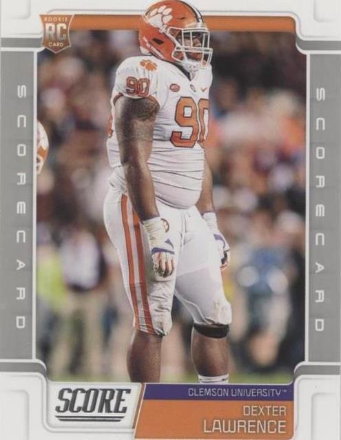 2019 Score - Rookies Dexter Lawrence #367 Scorecard (RC) for sale ...