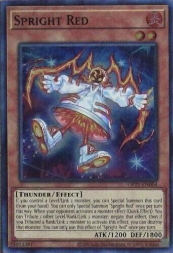 Yugioh! Spright Red - OP21-EN004 - Super Rare - Unlimited Edition Near ...