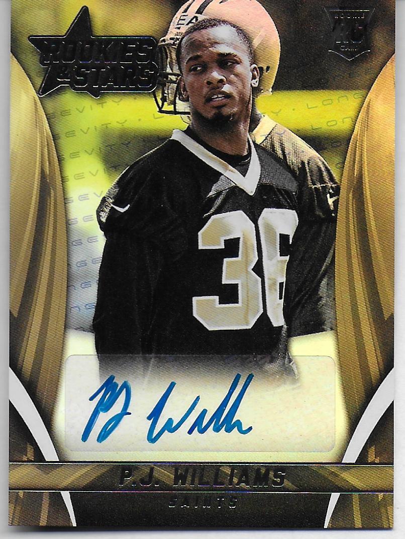 2015 Panini Rookies & Stars PJ WILLIAMS Rookie Signatures Autograph ...