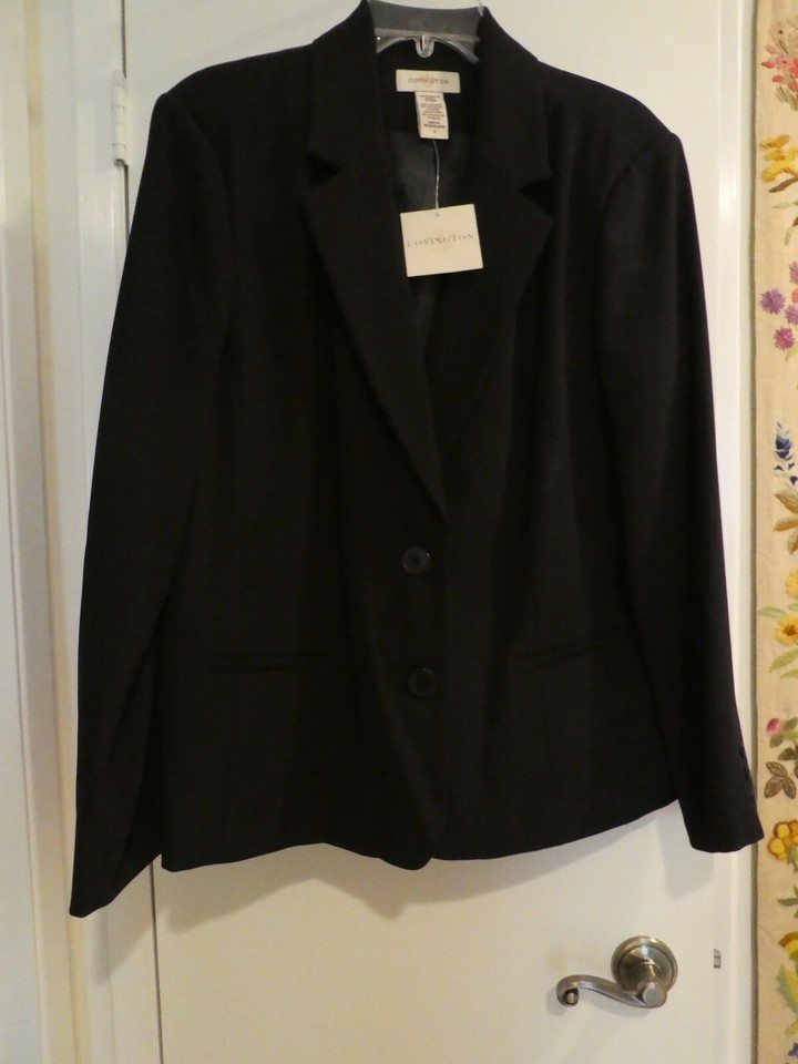 Covington - Women's Black Pants Suit - Size 12 - New with Tags | eBay