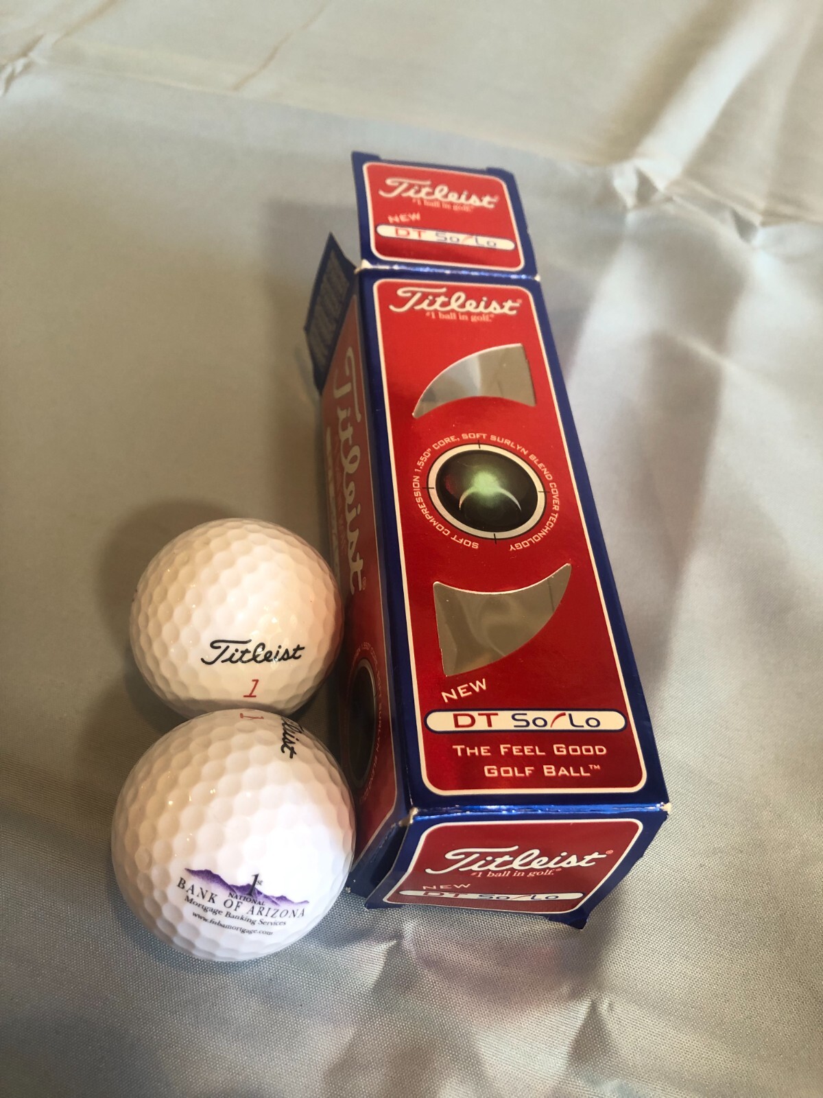 Titleist DT Solo Pkg of 2 Logo Golf Balls #F47 | eBay
