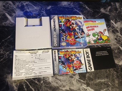DemiKids Light Version GameBoy Advance GBA NO GAME! Box Manual Reg Card ...