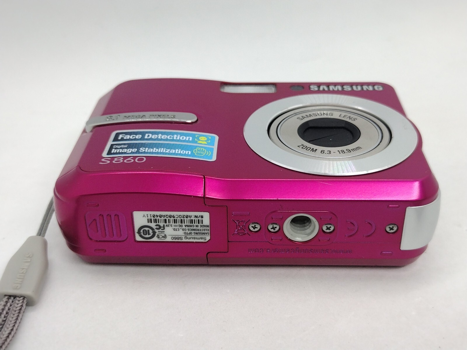 Samsung Digimax S860 8.1MP Digital Camera - Black for sale online | eBay