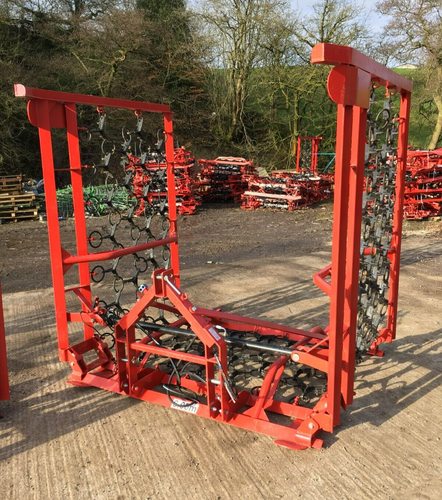 ***NEW 2025 HYDRAULIC FOLDING TRACTOR MOUNTED CHAIN HARROWS***trailer ...