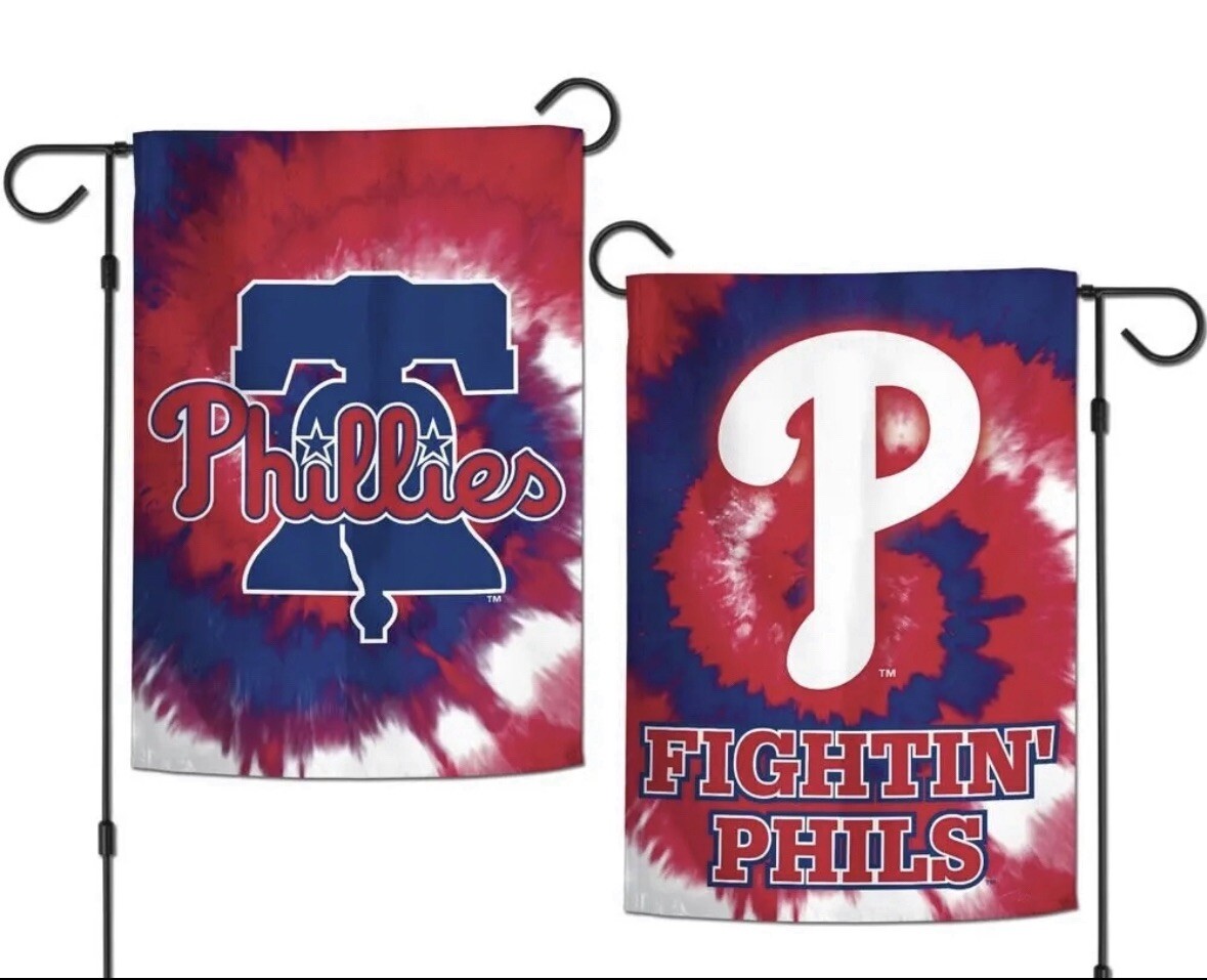 MLB Philadelphia Phillies Garden Flag Double Sided Phillies Tie Dye ...