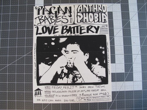 vtg punk flyer - Pagan Babies Love Battery Phila College Art v2 8.5x11 ...