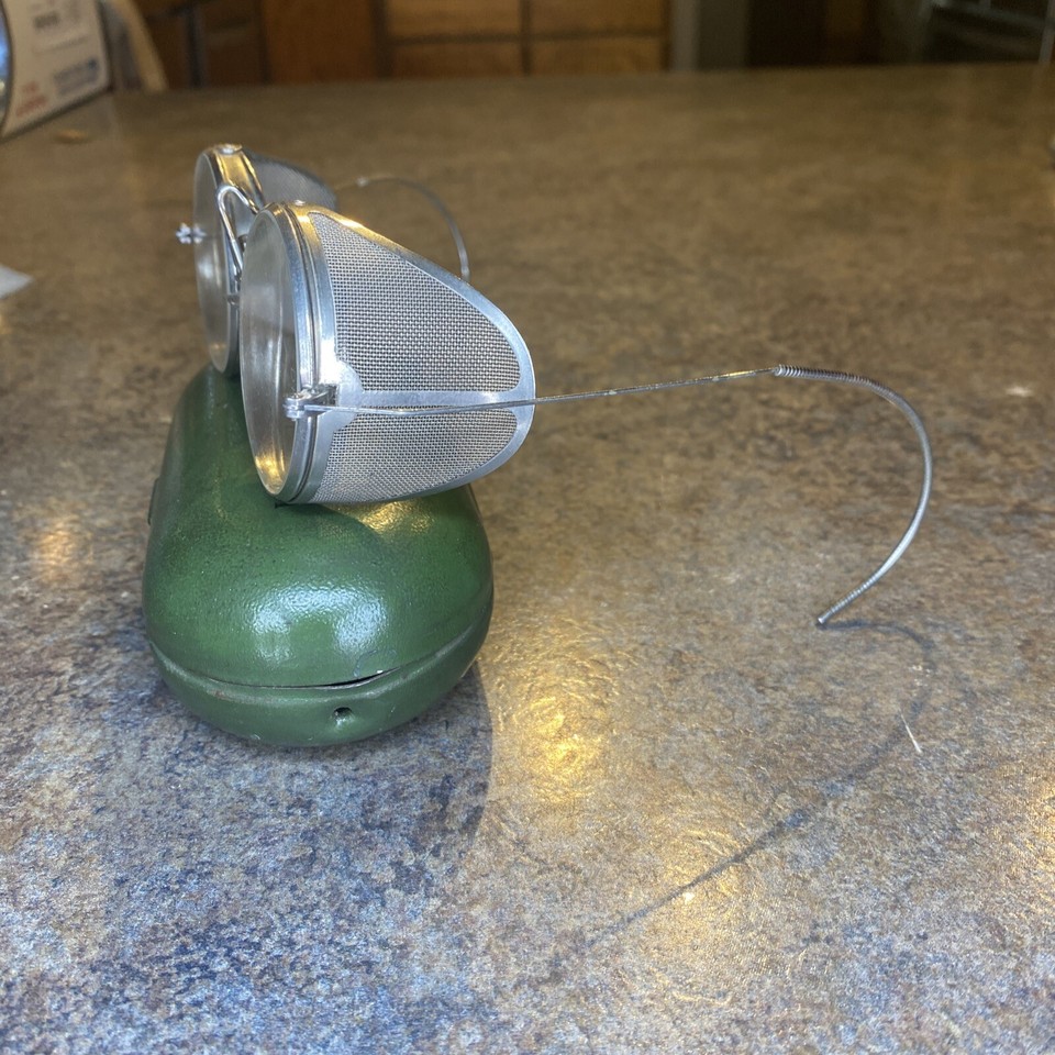 Antique Wellsworth Mesh Goggles Safety Glasses Vtg Old Steampunk ...