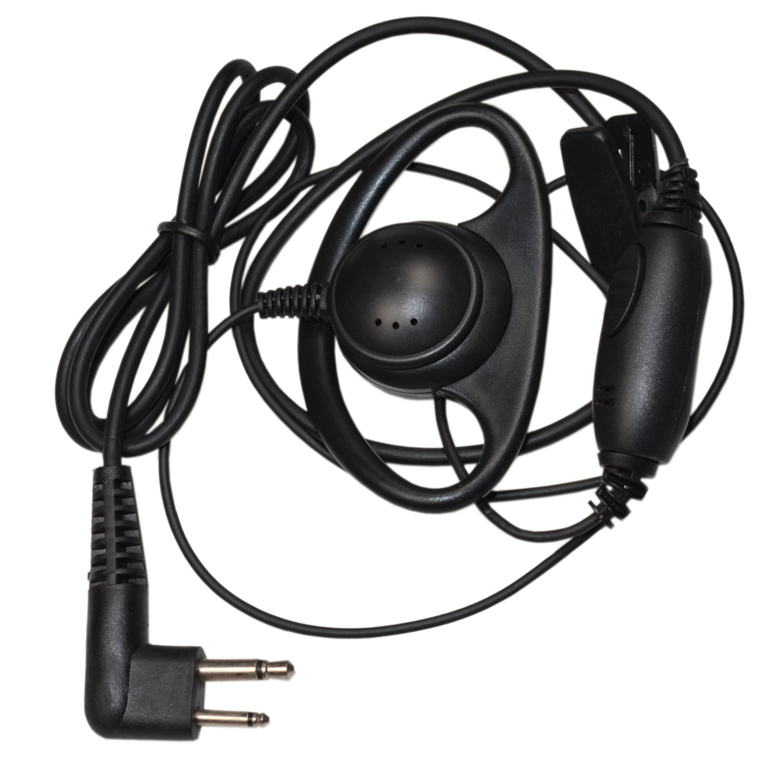 4-Pack HQRP D Shape Earpiece Headset for Bearcom BC10 BC20 BC90 BC120 BC130 BBox for sale online ...