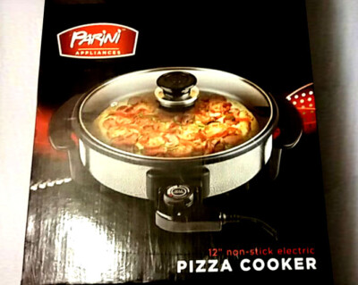 Parini Electric Non-Stick Pizza Cooker Appliance 12" SP-02795 Grey | eBay
