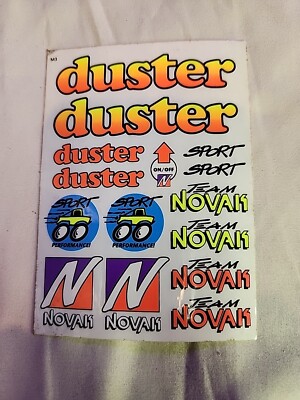Vintage NOVAK DECALS Team Losi Team Asscociated Ect Rc Cars N6 | eBay
