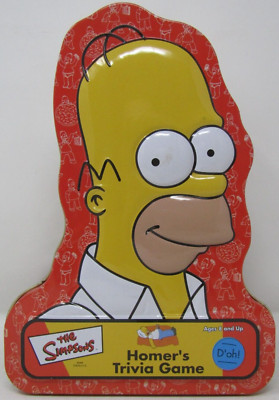 The Simpsons Homer's Trivia Game In Homer Tin | eBay