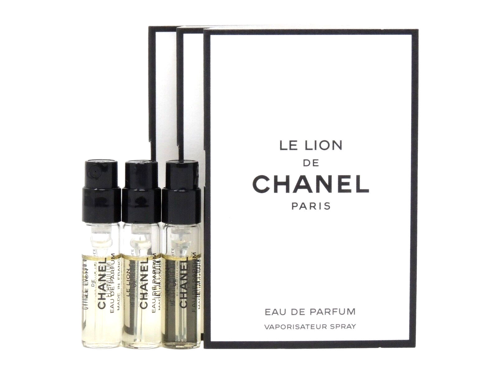 CHANEL LE LION DE CHANEL EDP 1.5ml .05fl oz x 3 COLOGNE PERFUME SPRAY ...