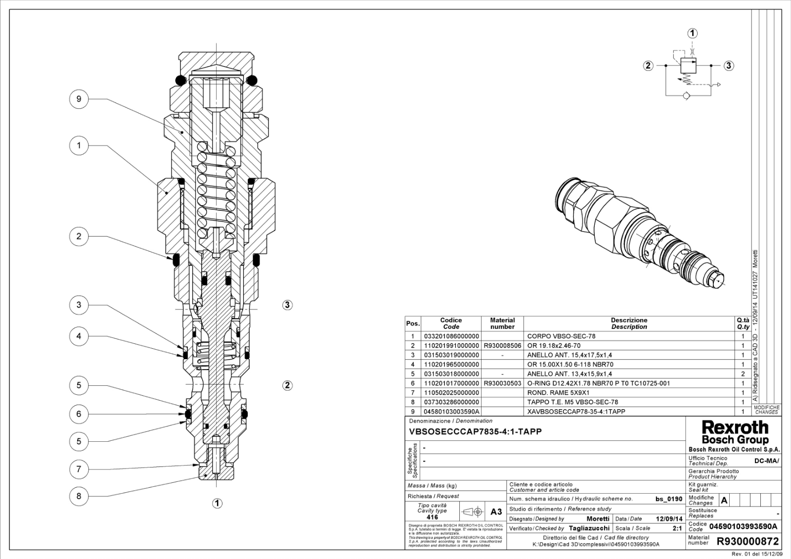 Bosch Rexroth Compact Hydraulics / Oil Control R930000872 ...