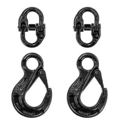 AUSTLIFT Vehicle Chain Safety Hook Set 2T 6mm (BLACK) | eBay Australia