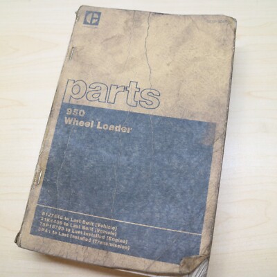 CAT Caterpillar 950 Wheel Loader Parts Manual Catalog book 81J 31K ...