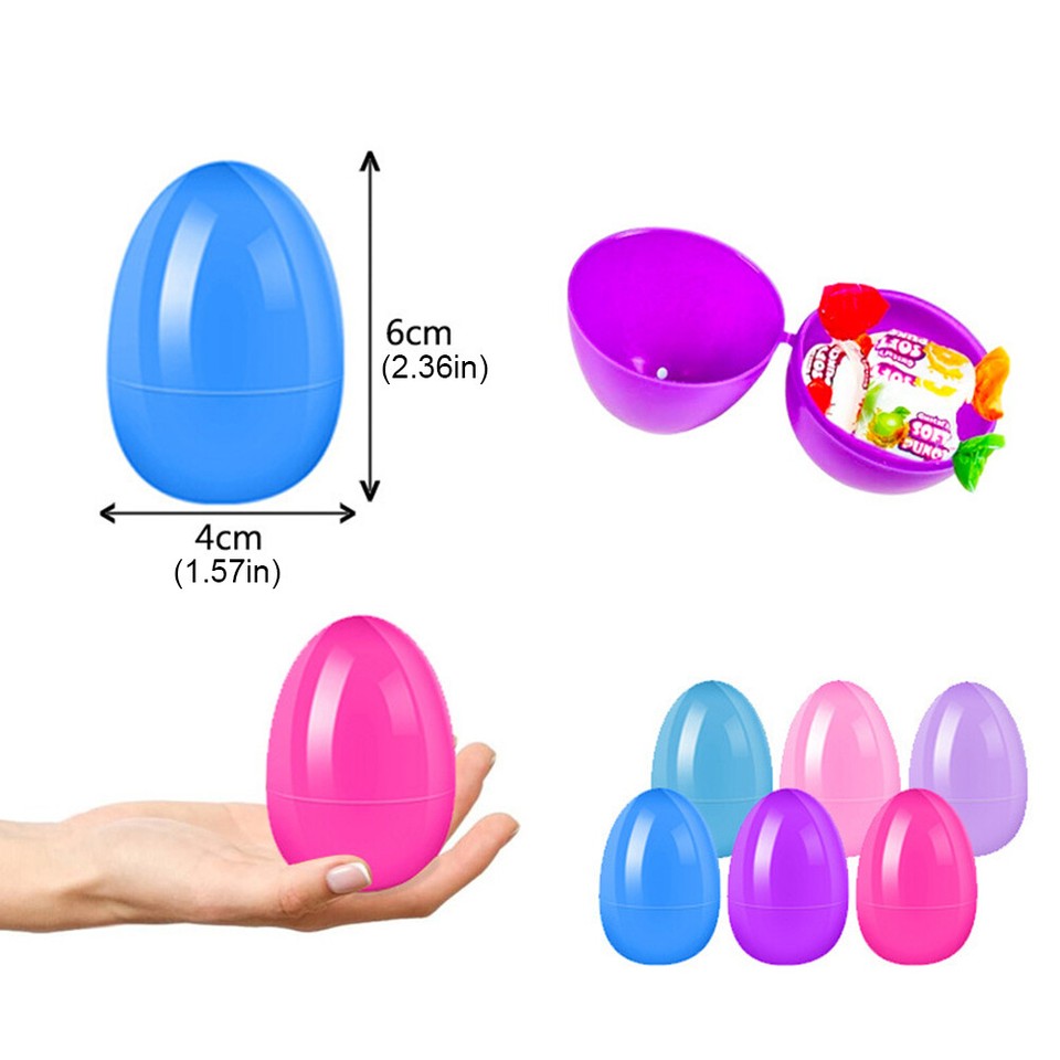 Easter Egg Gift Packing Box Fillable Colored Plastic Eggshell for ...