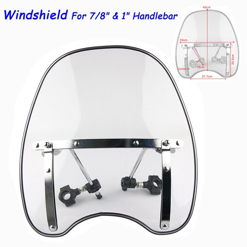 Motorcycle Windshield Universal Wind Screen Deflector Motorbike ...