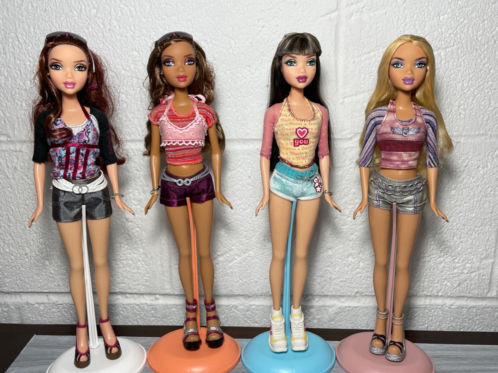 Barbie My Scene Street Art Dolls Delancey Chelsea Madison Kennedy Rare ...