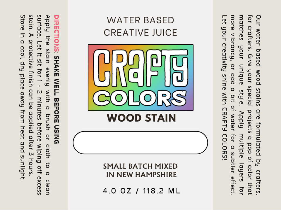 Aquamarine Wood Stain - Crafty Colors Vibrant Water Based Wood Stains ...