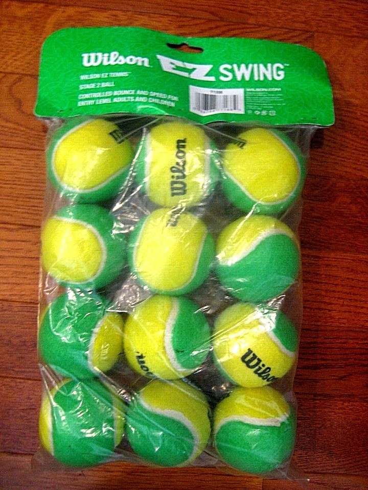 WILSON EZ SWING LOW COMPRESSION TENNIS BALLS - 12 Pack | eBay